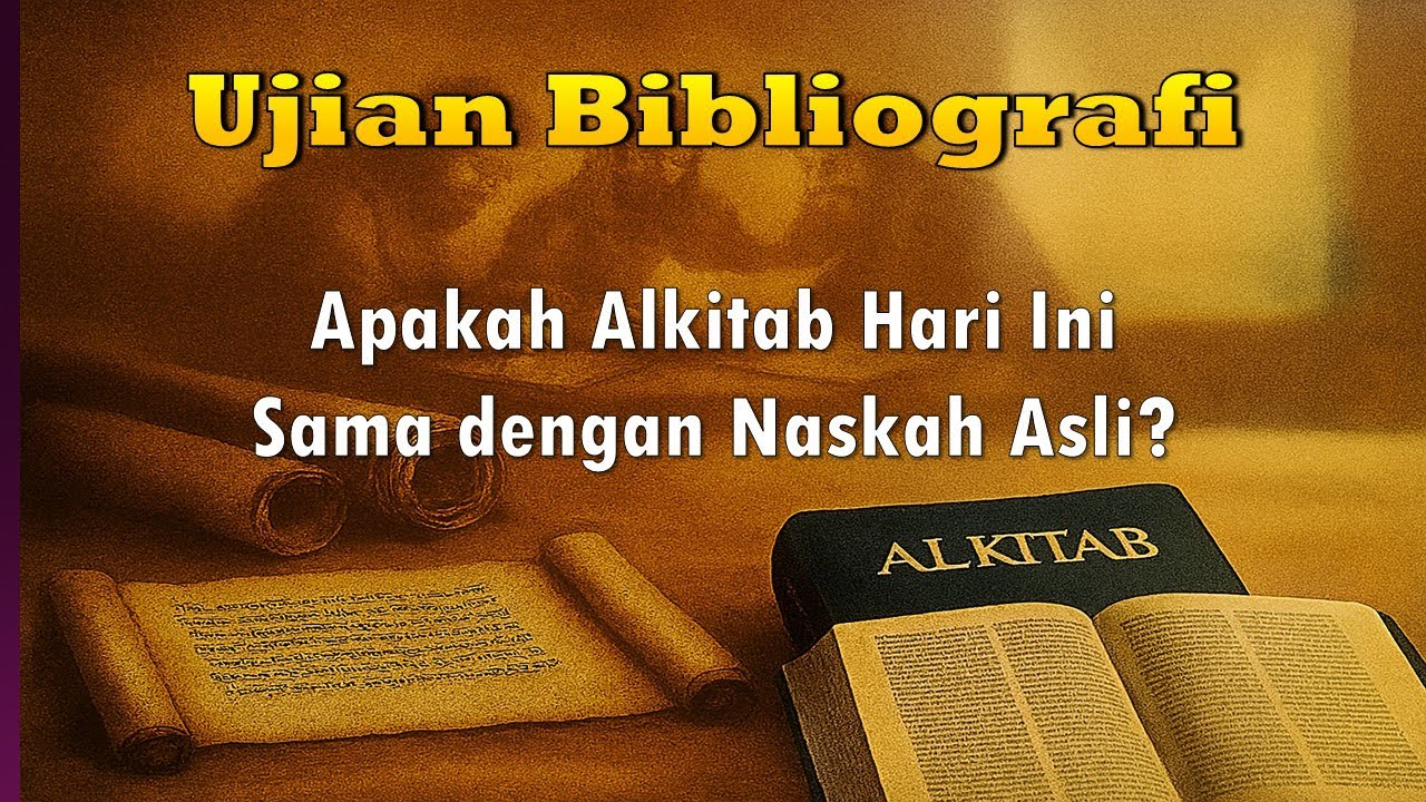 Ujian Bibliografi: Apakah Alkitab Hari Ini Sama dengan Naskah Asli ...