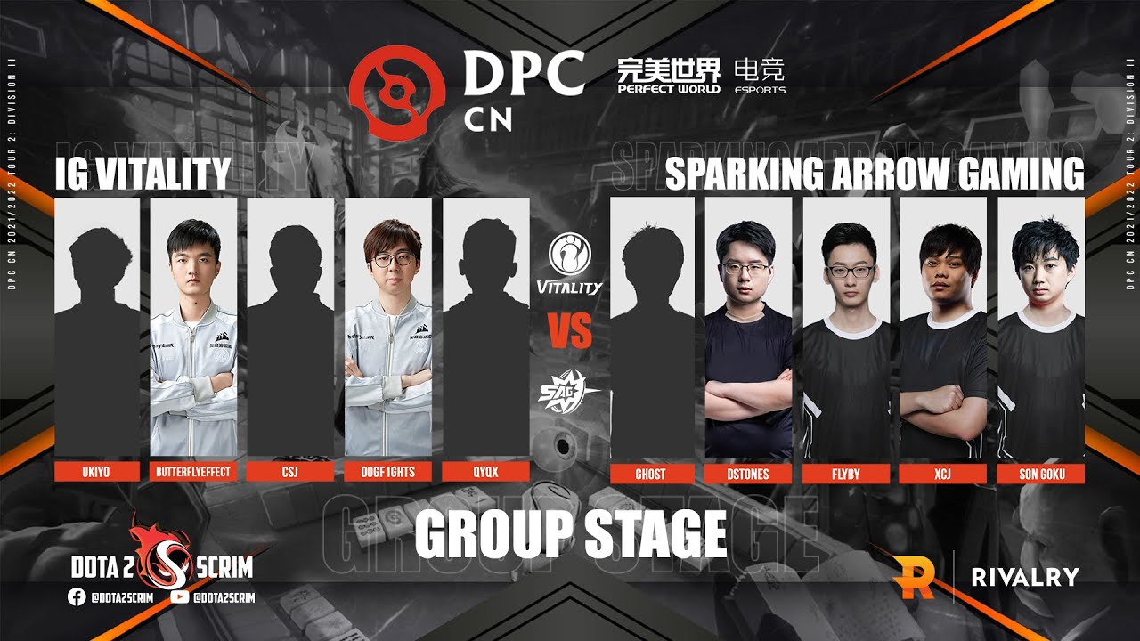 iG Vitality vs Sparking Arrow Gaming - DPC CN 2021/22 Tour 2: Division ...