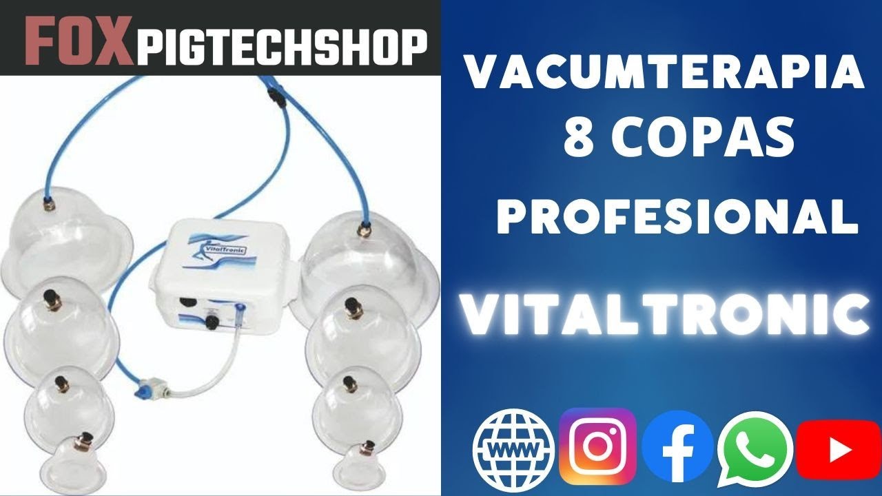 Vacumterapia Vitaltronic - 8 Copas - Glúteos - Busto - abdomen || ¿cómo ...