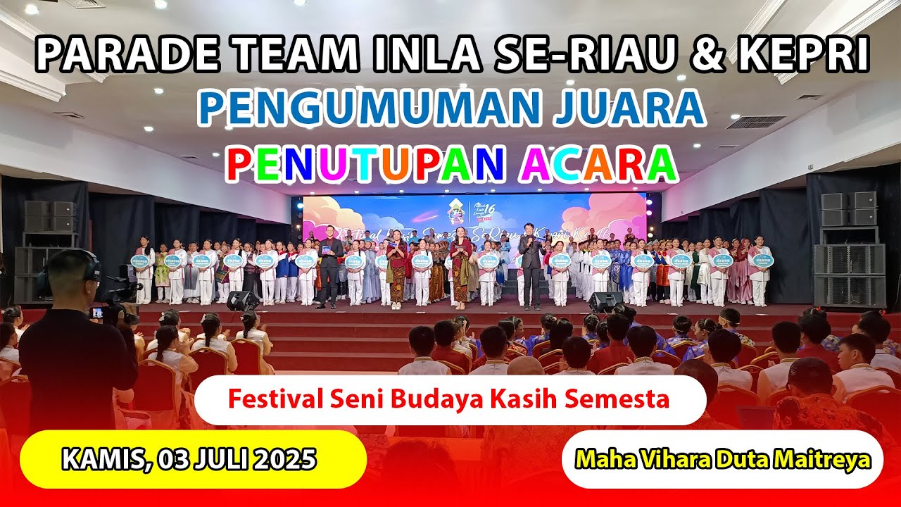 Parade Team INLA Se-Riau & Se-Kepri Festival Seni Budaya Kasih Semesta ...