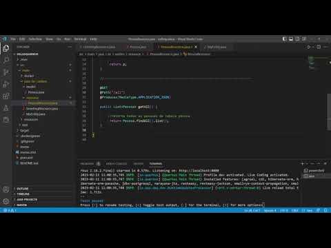 [JAVA] PROGRAMMING VSCODE | QUARKUS - YouTube