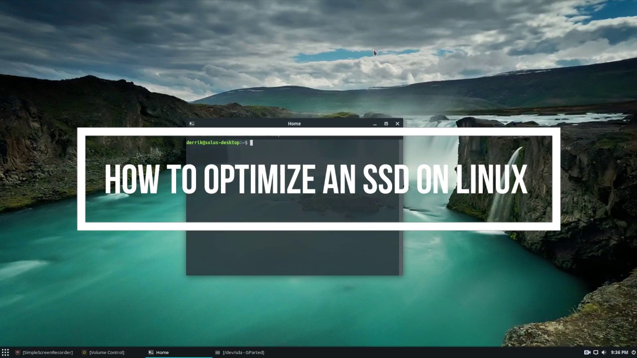 How To Optimize An SSD On Linux - YouTube