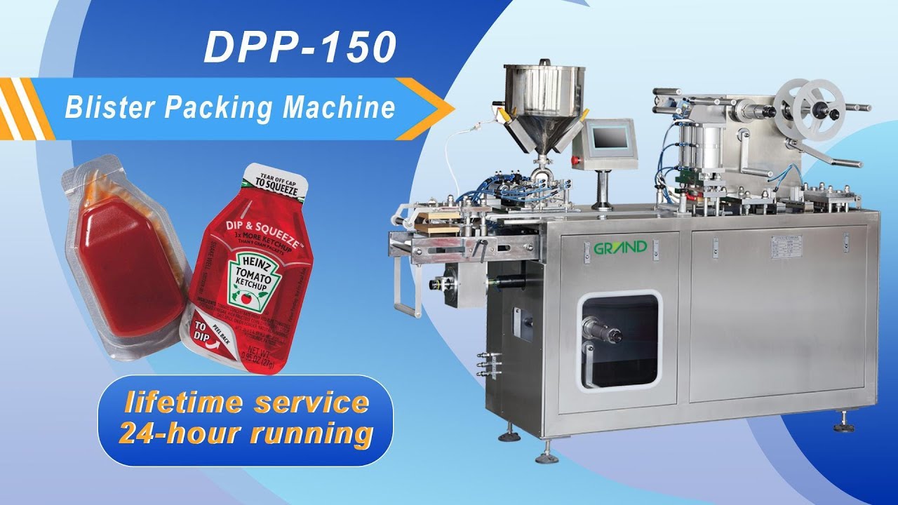 DPP-150 Food Packaging Machine Jam Ketchup Blister Packing Machine # ...