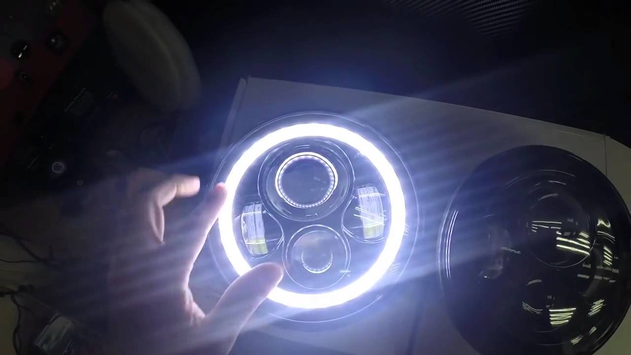 7 Inch Round Led Headlight - YouTube