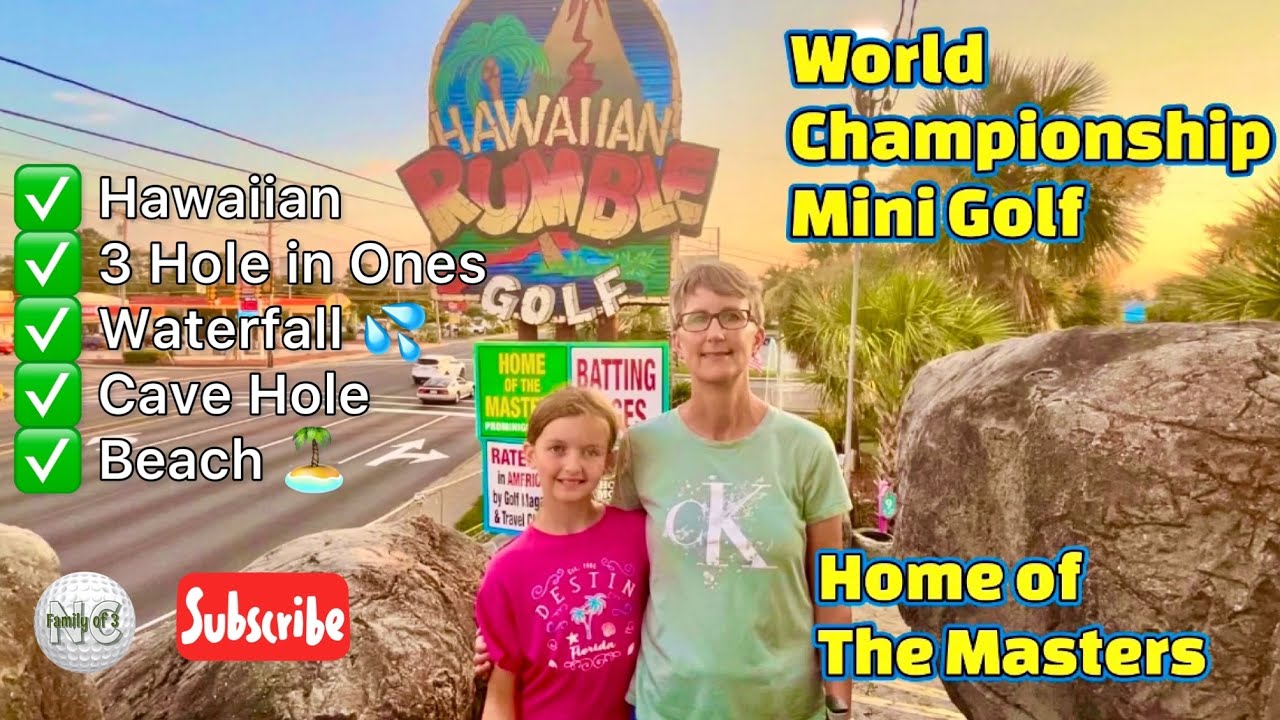 3 Hole in Ones & FUN Round at World Championship Mini Golf Course ...