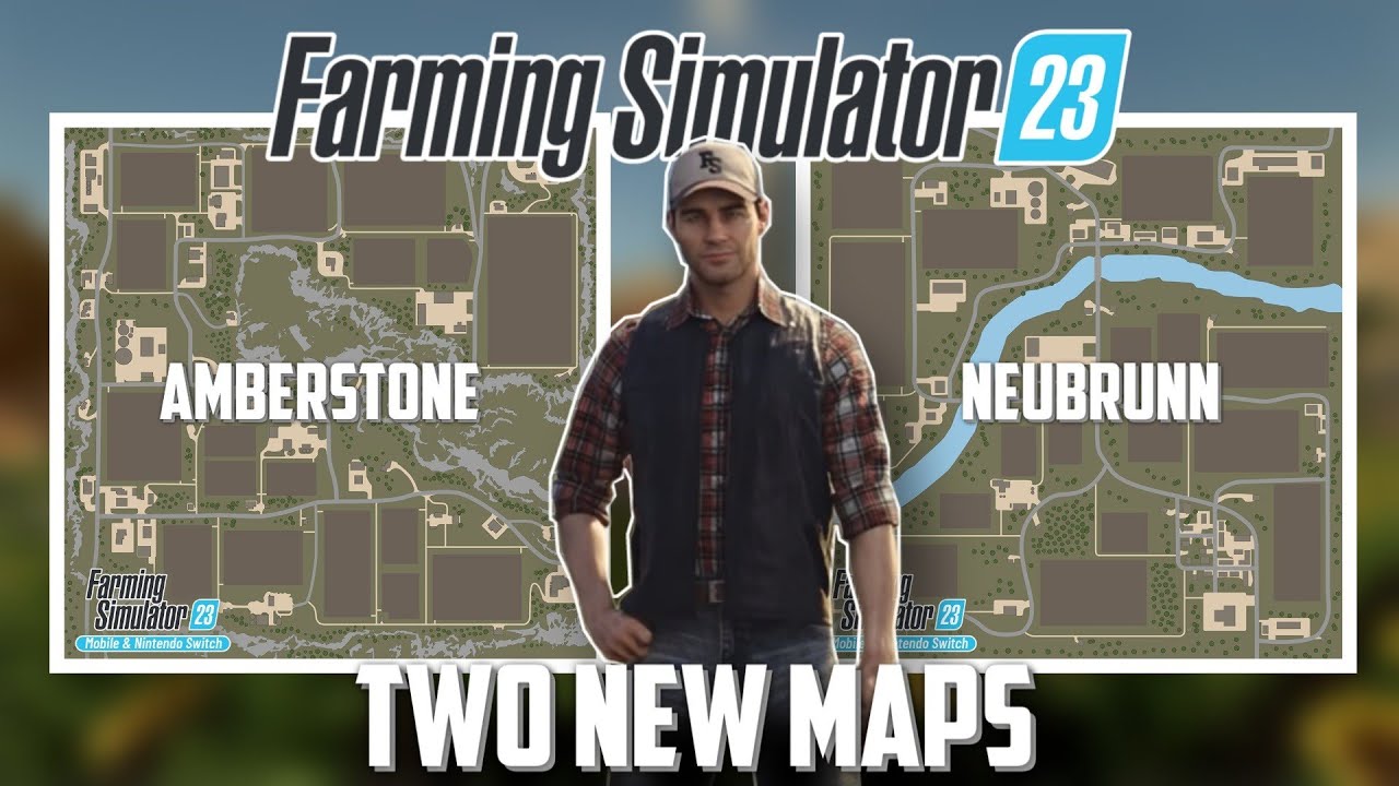 Farming Simulator 23 | New maps Amberstone & Neubrunn in FS 23 - YouTube