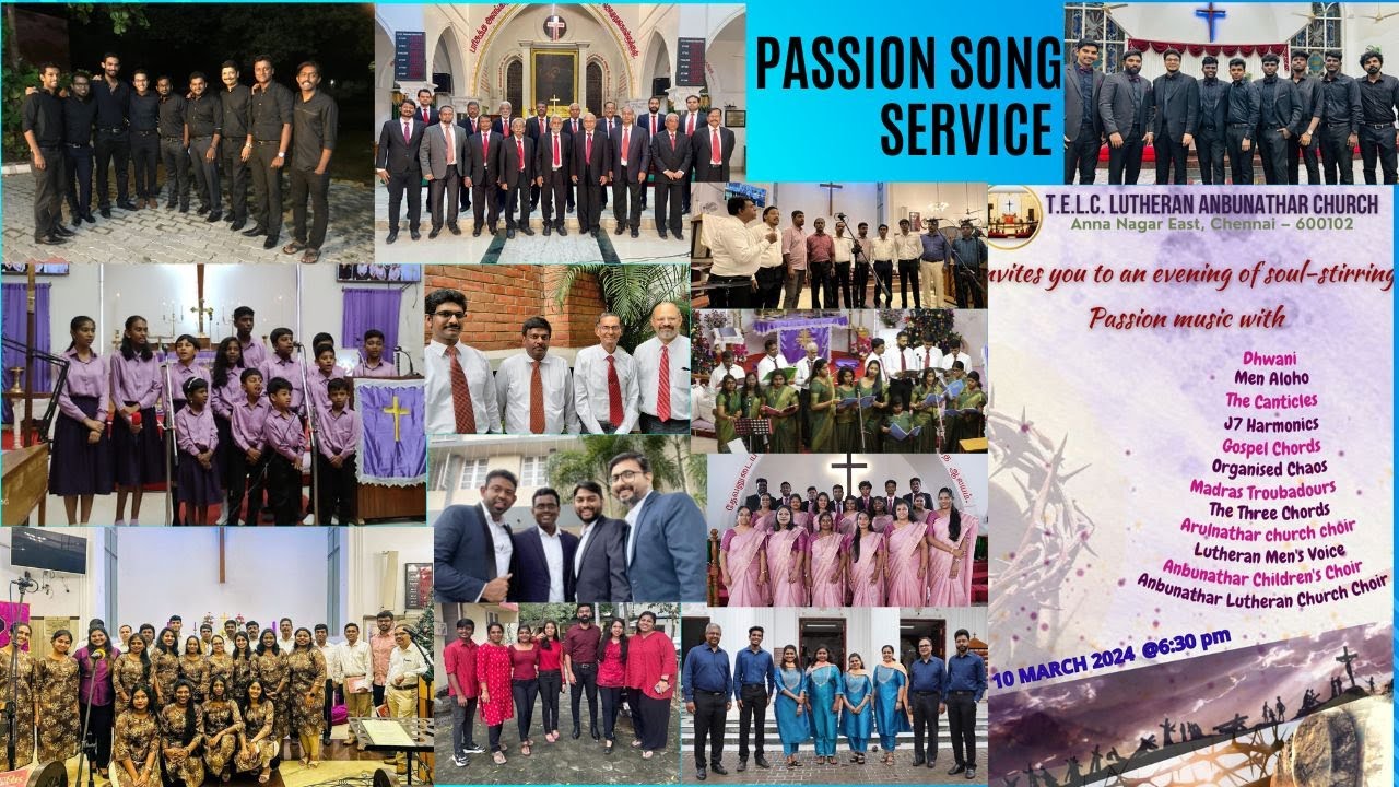 Passion song service 2024 - Invitation || TELC Anbunathar Church || 10. ...