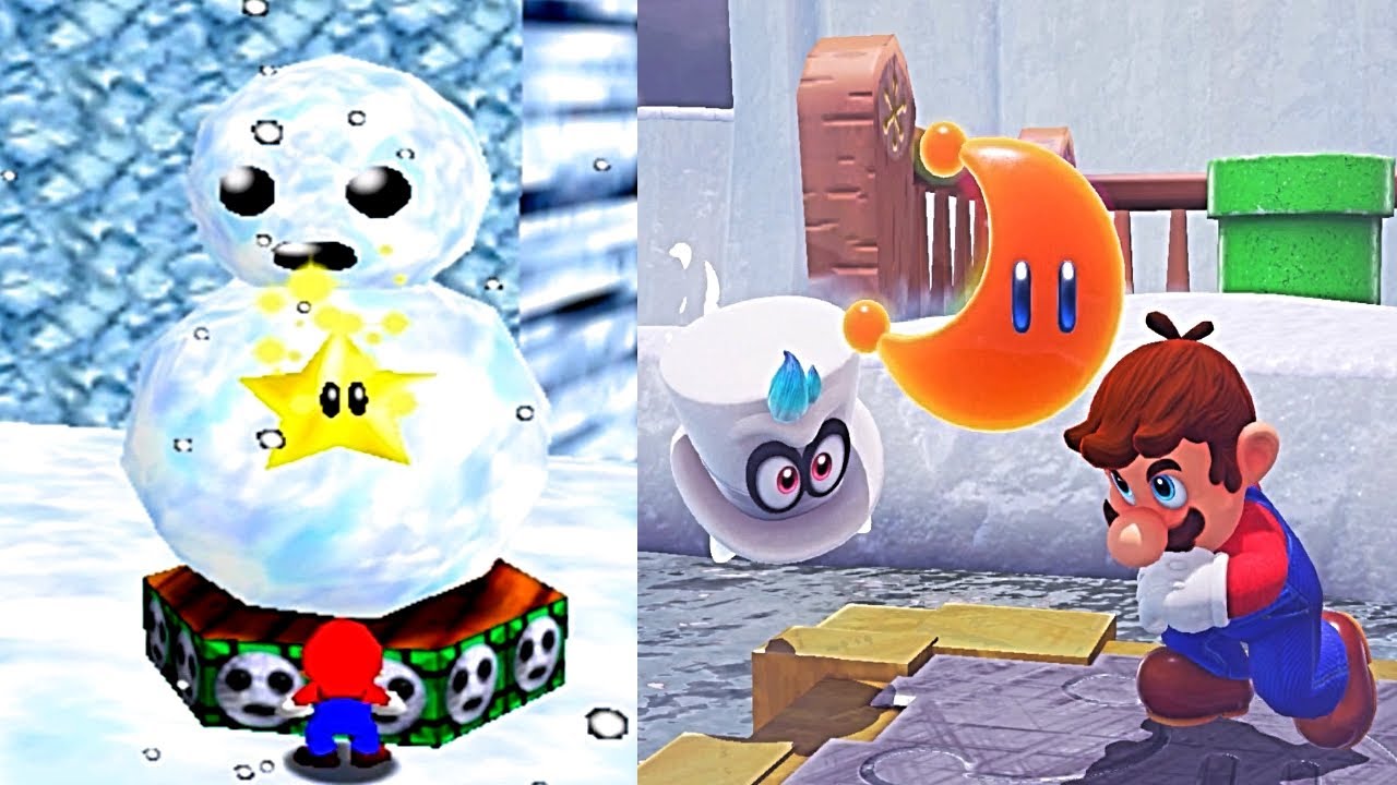 Super Mario All Snow Levels 100% Super Mario 64 & Odyssey (All Stars ...