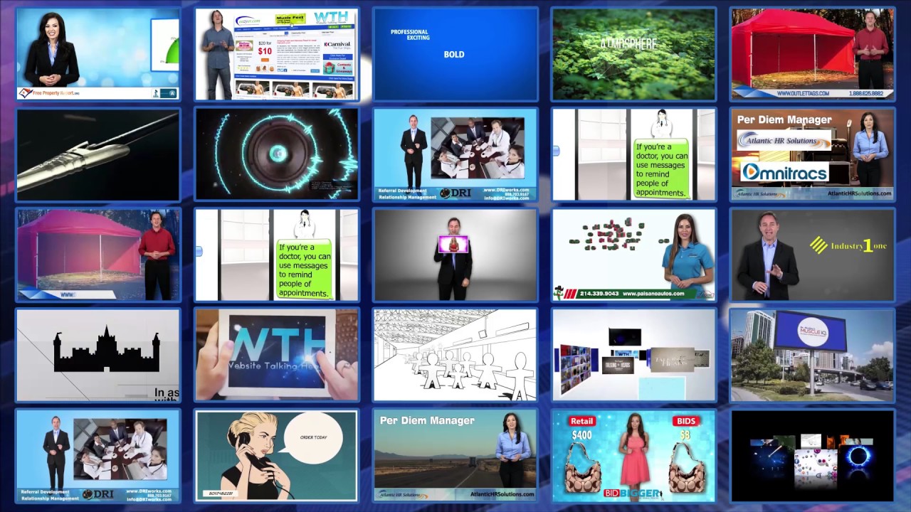 Custom Website Background Video with people - YouTube