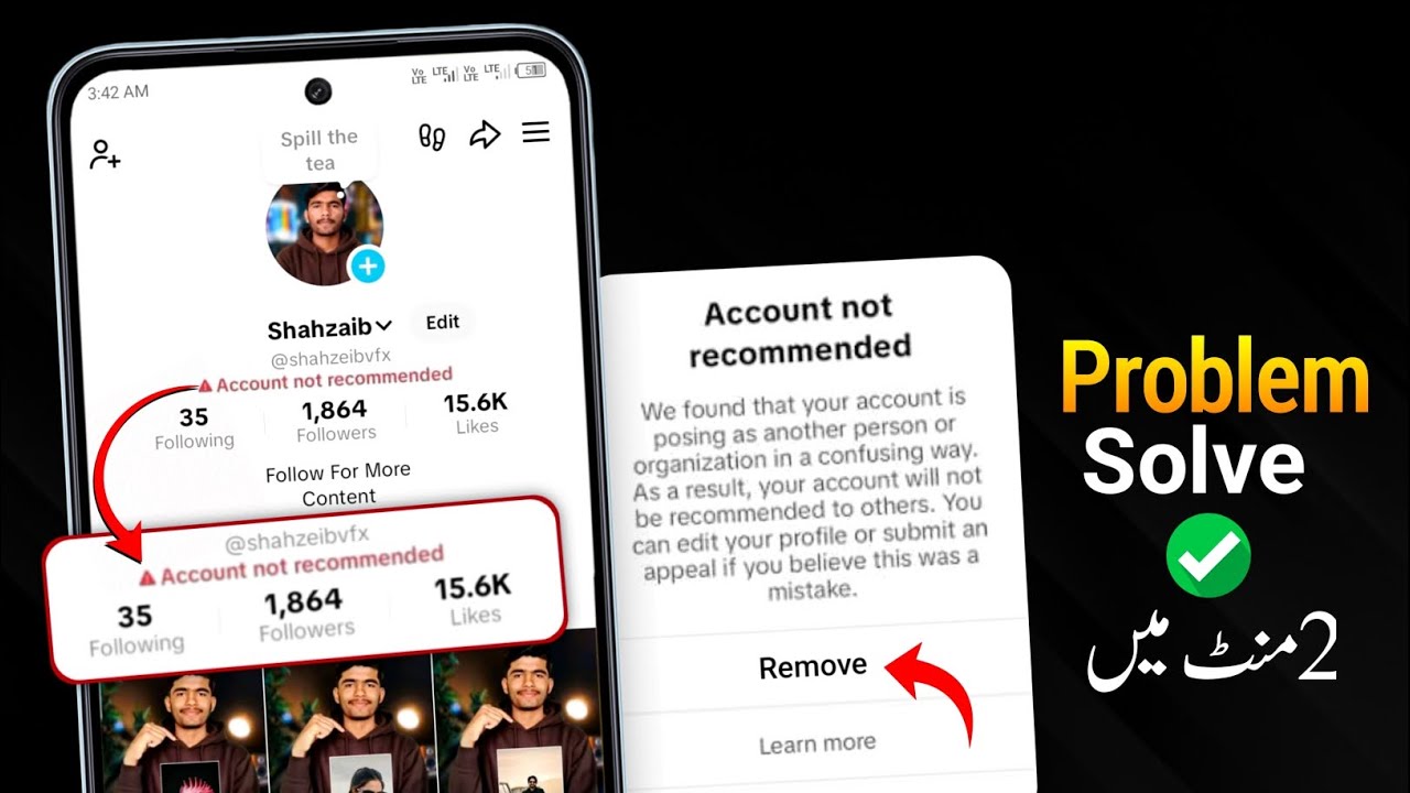 Tiktok account not recommended | How to fix tiktok account not ...
