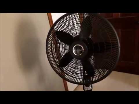 18" Lasko Cyclone Pedestal Fan. (Unusual grill) - YouTube