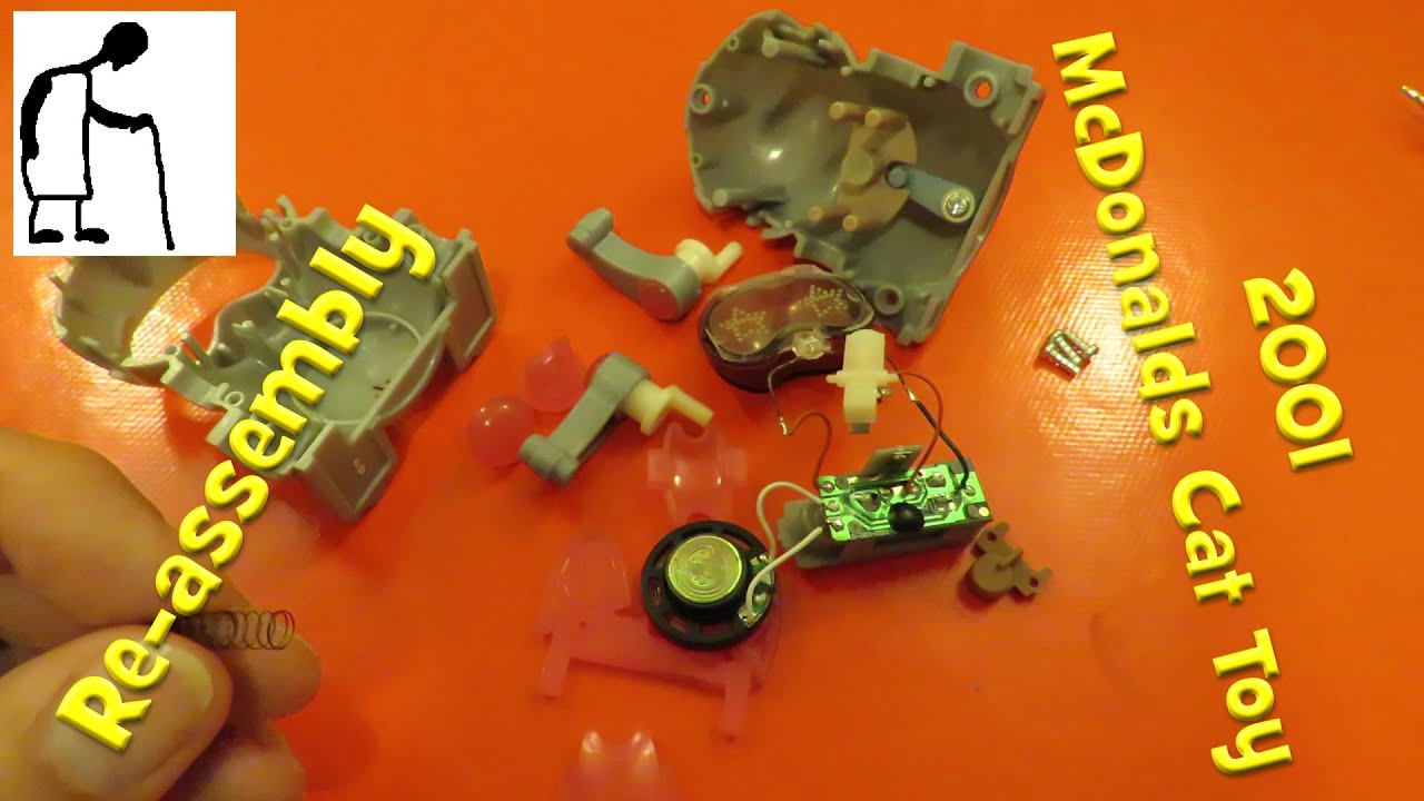 2001 McDonalds Happy Meals Robo-Chi Pets Meow-Chi - Re-Assembly - YouTube
