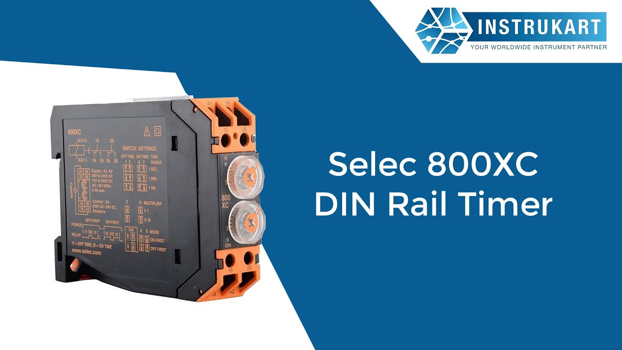Selec 800XC DIN Rail Timer - YouTube