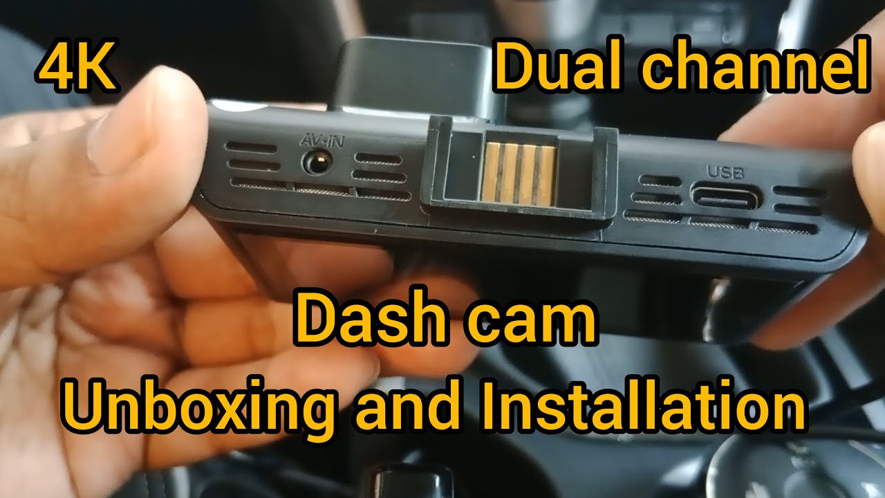 4K dual dash camera with GPS | Unboxing + Installation | @A2G - YouTube