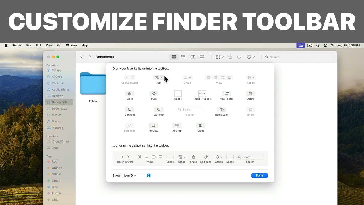 How to Customize Finder Toolbar on Mac (Tutorial) - YouTube