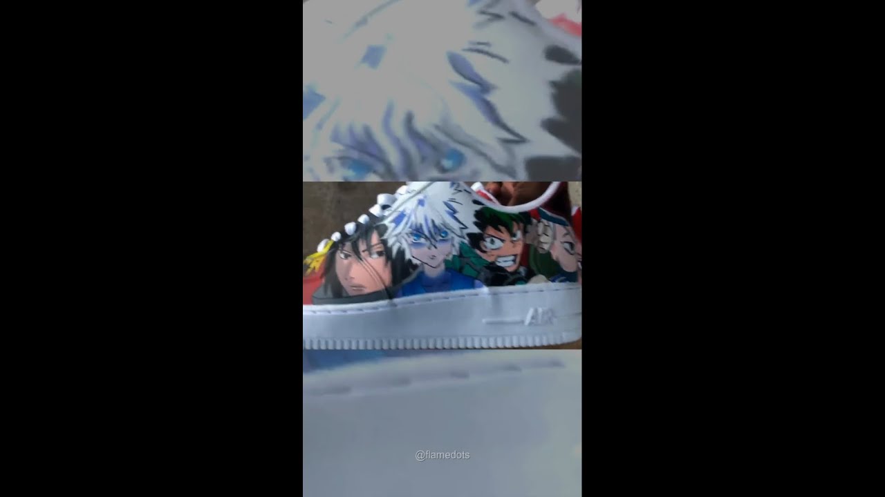 Special Custom Anime Air Force 1 | Anime Nike AF1 Ft. Naruto, My Hero ...