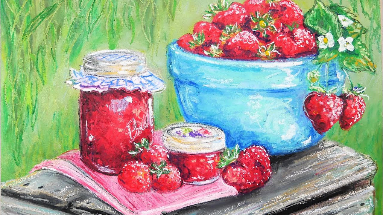 Oils Pastel Still Life on Affordable Canson XL Sand Grain Paper ...