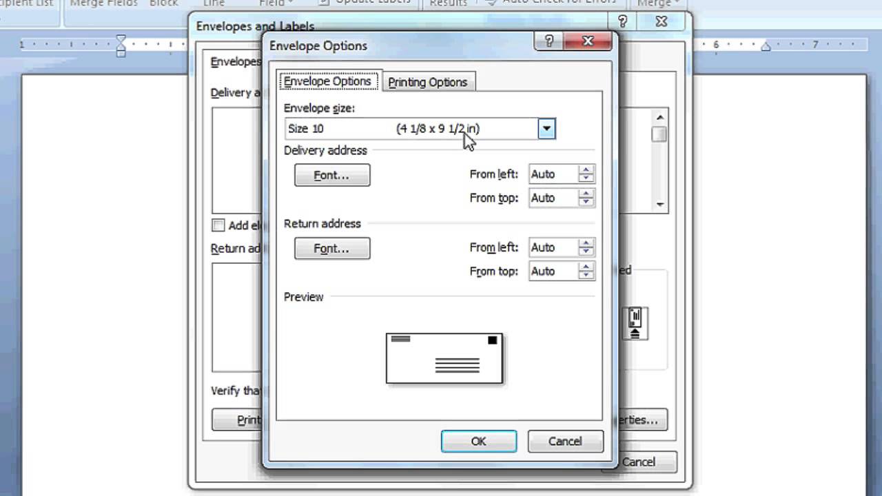 How To Change The Envelope Settings In Microsoft Student Word How To Change The Envelope Settings In Microsoft Student Word