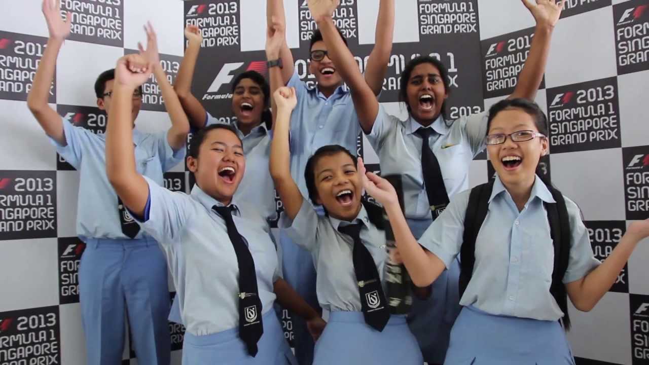 Singapore GP School Visit - Woodlands Secondary School - YouTube