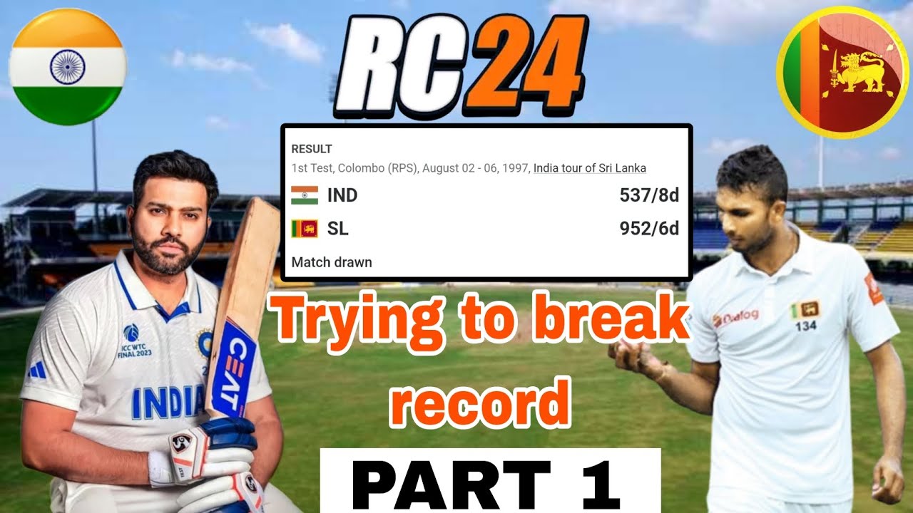 CAN I BREAK THE WORLD RECORD OF HIGHEST TEST RUNS | REAL CRICKET 24 ...
