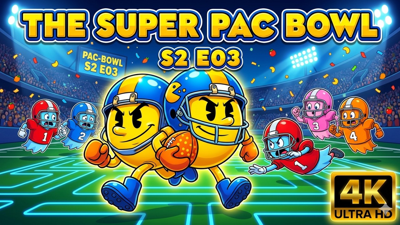 Pac-Man S2E03 (The Super Pac Bowl) AI Upscale 4K - YouTube