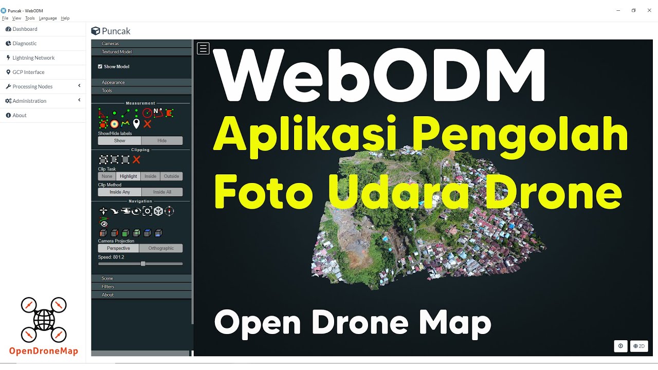 WebODM - Aplikasi Pengolahan Foto Udara Drone - YouTube