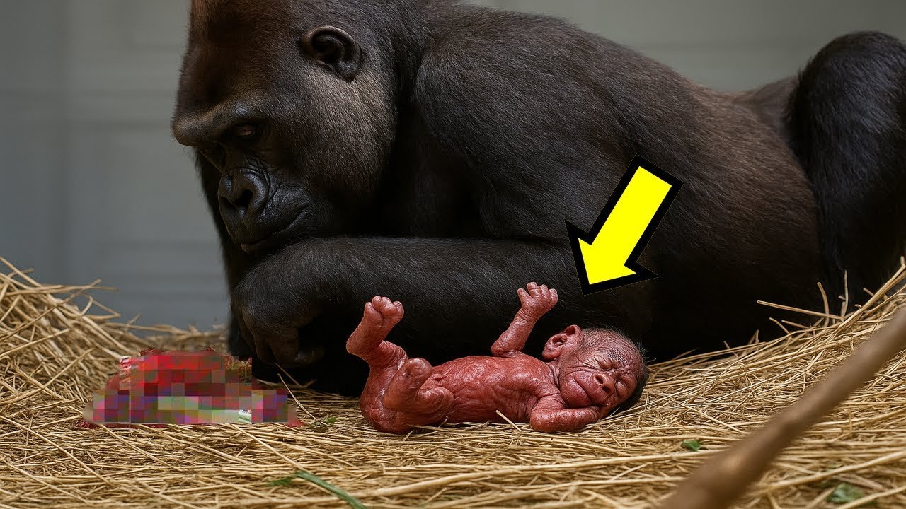 Zookeepers Filmed Gorilla Giving Birth. Then THIS Happened and They ...