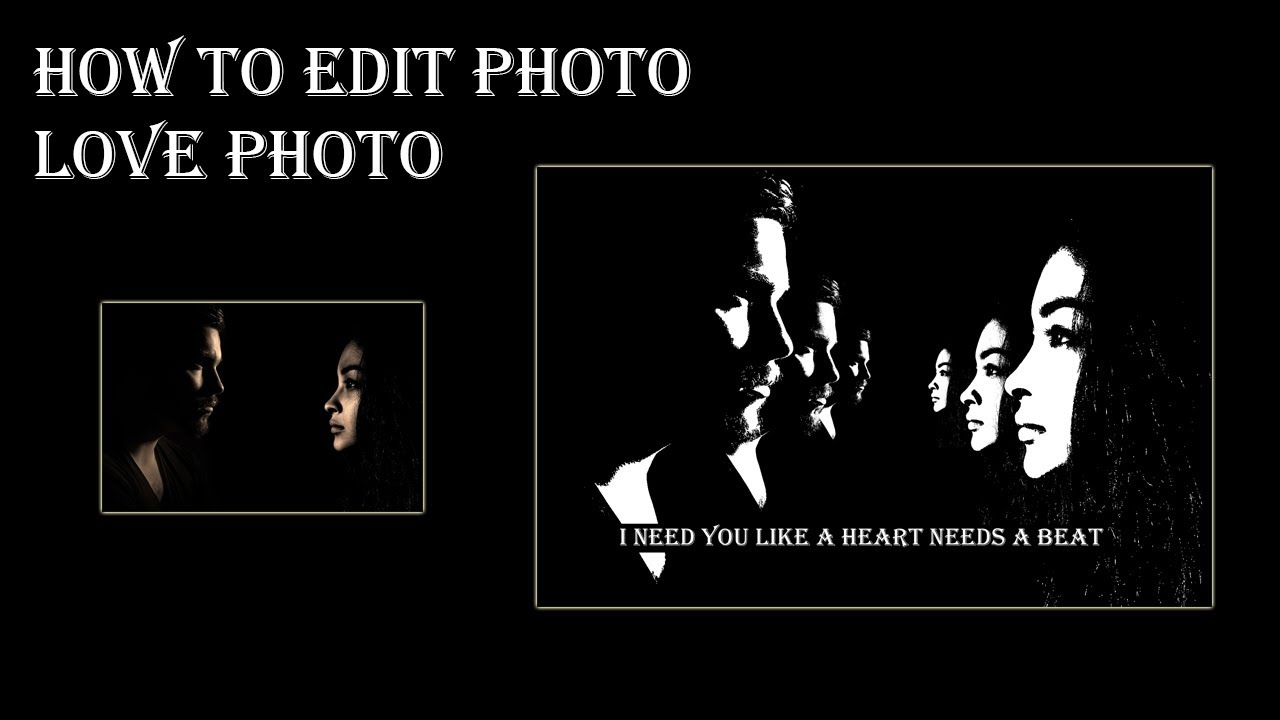 HOW TO EDIT IMAGE IN PHOTOSHOP | LOVE STATUS MAKE IN PHOTOSHOP - YouTube