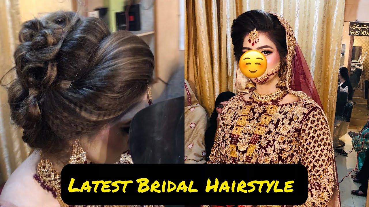 Latest Barat Bridal Hairstyle step by step/ Latest hairstyle/ wedding ...