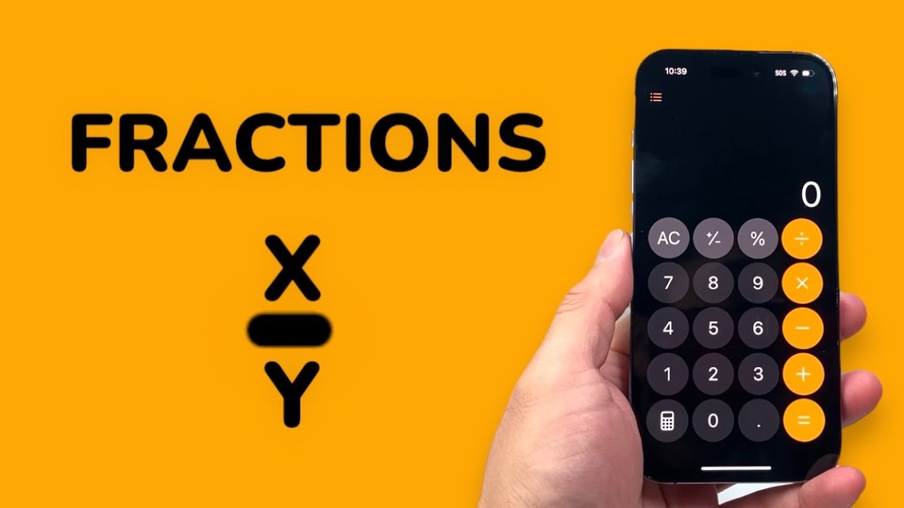 How To Put Fractions On IPhone Calculator YouTube