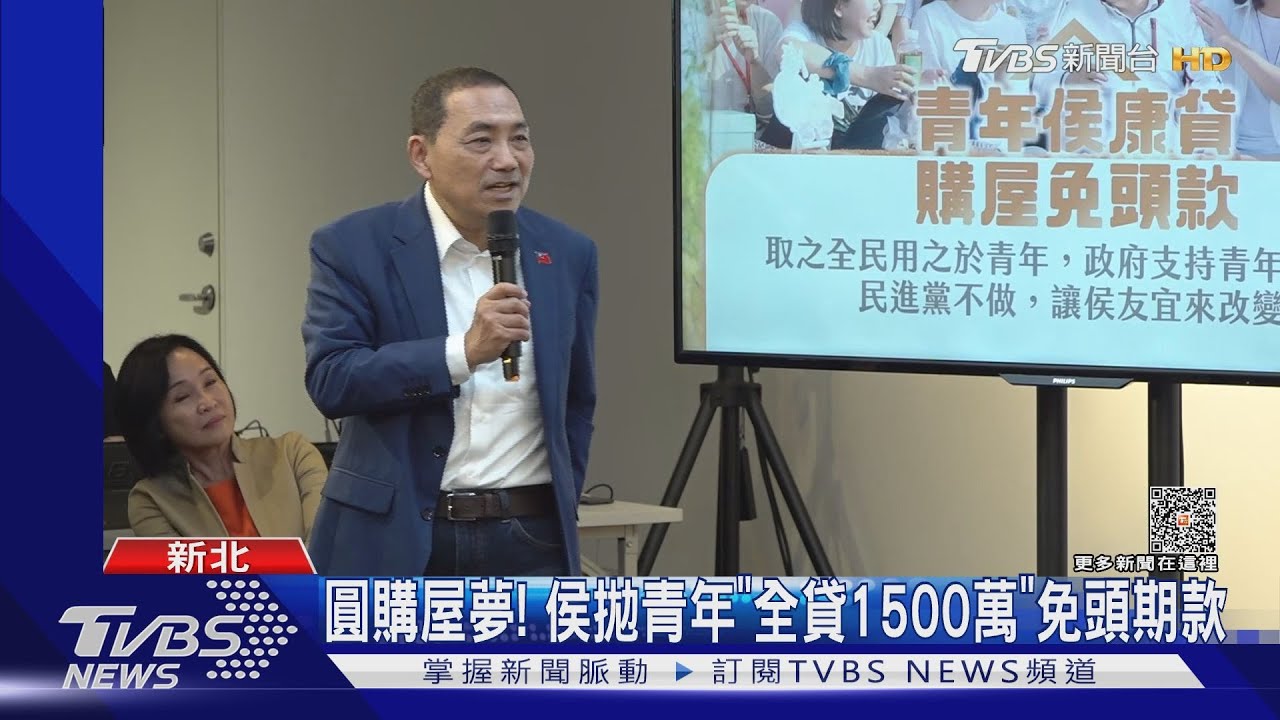 圓購屋夢! 侯拋青年「全貸1500萬」免頭期款｜TVBS新聞 @TVBSNEWS01│TVBS新聞網