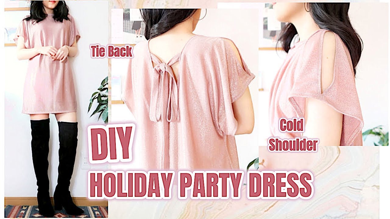 DIY HOLIDAY PARTY DRESS / New Years & Christmas Party Outfit / 手作り ...