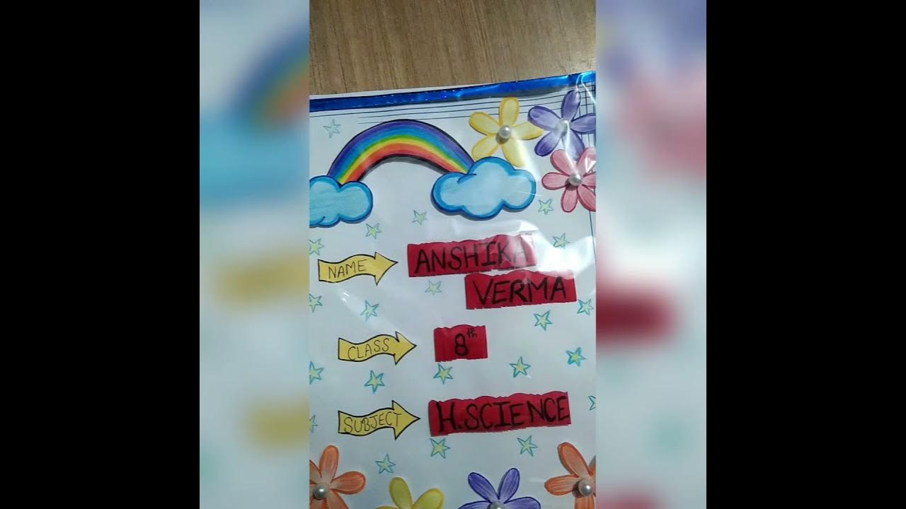 home science project file/how to decorate project file - YouTube