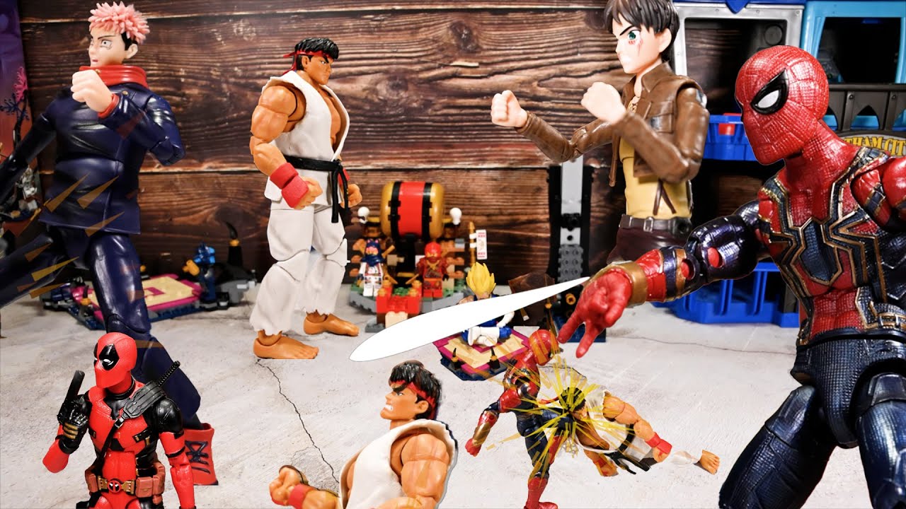 Ryu The Street Fighter (Spiderman ,Monkey D.Luffy ,Eren Jaeger ,Yuji ...