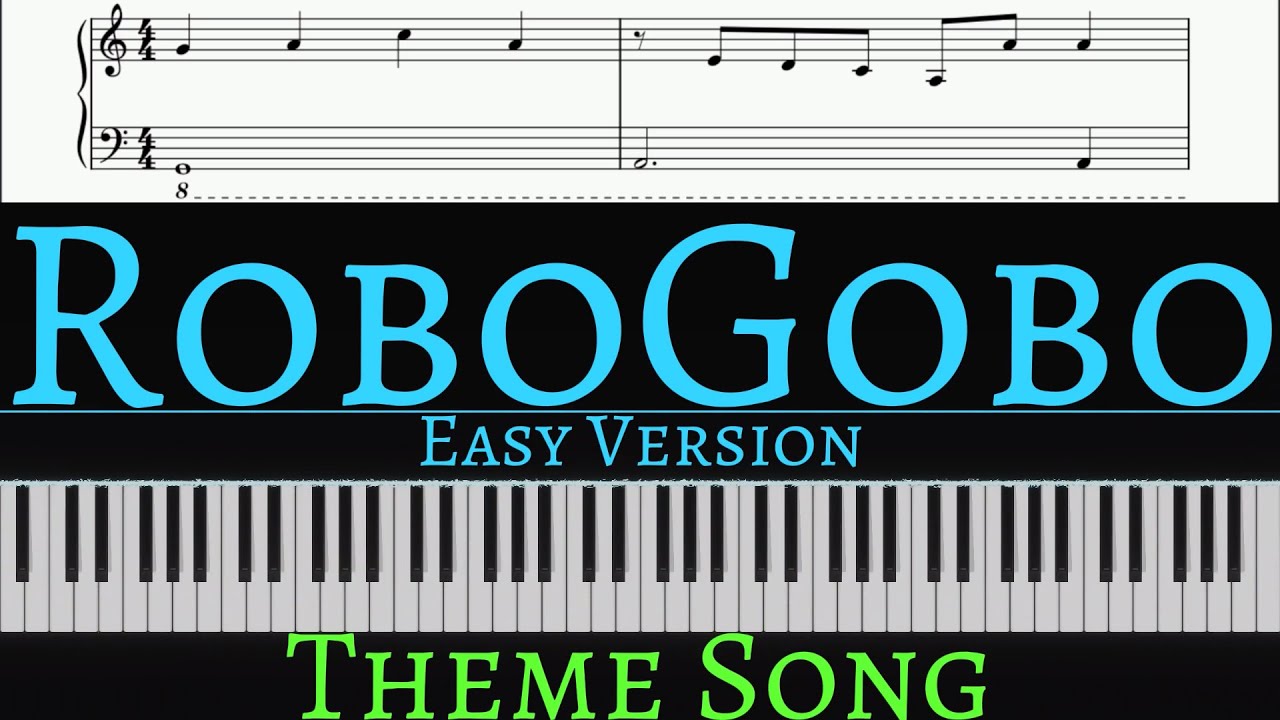 Disney Jr.'s RoboGobo Theme Song | EASY piano cover by Pianotato - YouTube
