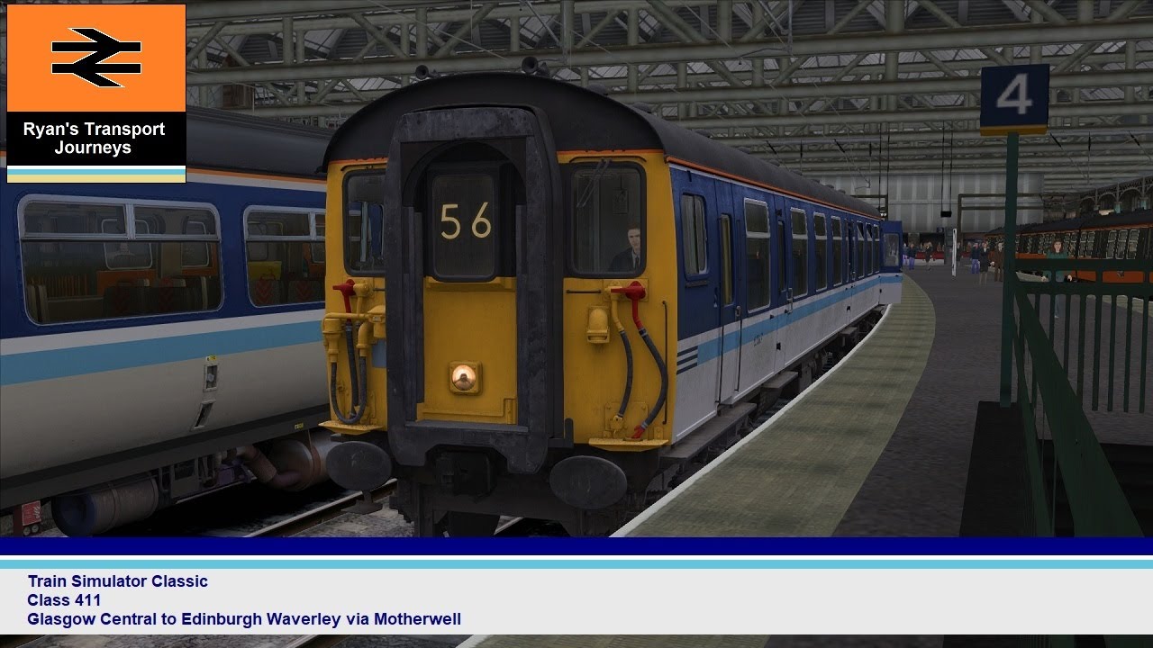 Train Simulator Classic Class 411 Glasgow Central to Edinburgh Waverley ...