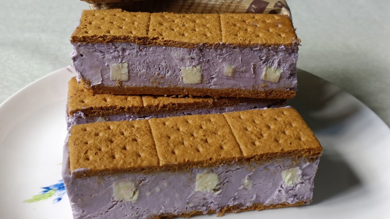 Ube cheese graham bar - YouTube