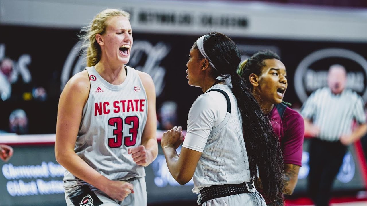 2020.11.29 NC Central Eagles at #8 NC State Wolfpack Women's Basketball ...