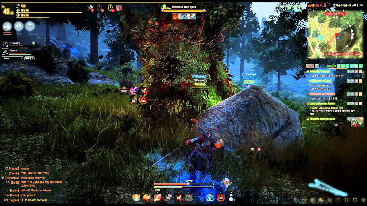 Black Desert [KR] Hebetate Tree Spirit Summon Scroll Boss - YouTube