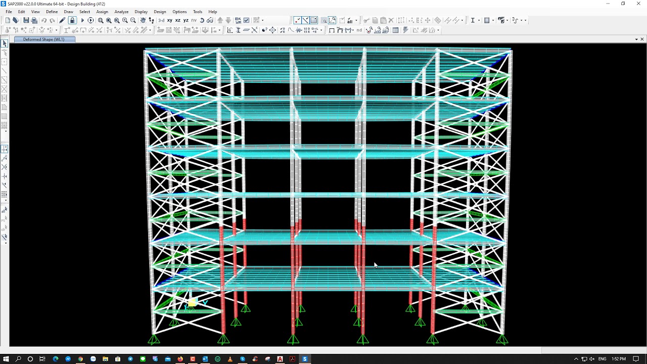 How to design sap2000 v22 steel structure building - YouTube