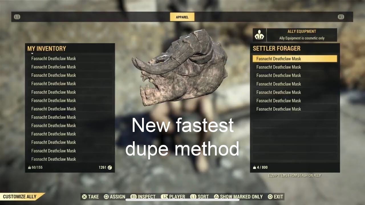 Fallout 76 faster bulk duplication glitch - YouTube