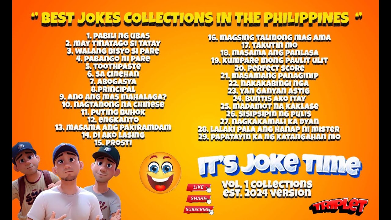TAGALOG JOKES/ BEST LIST COLLECTIONS VOL.1 / UPDATED VERSION SHARE THE ...