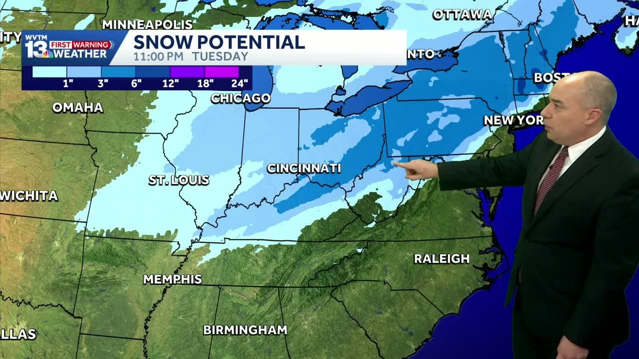 Big snow up north, big cold rushing south: Alabama's weather forecast ...