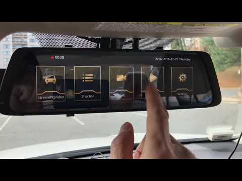 AirOne Streaming Media Rear View Mirror Dashcam ANT079 Features Show ...