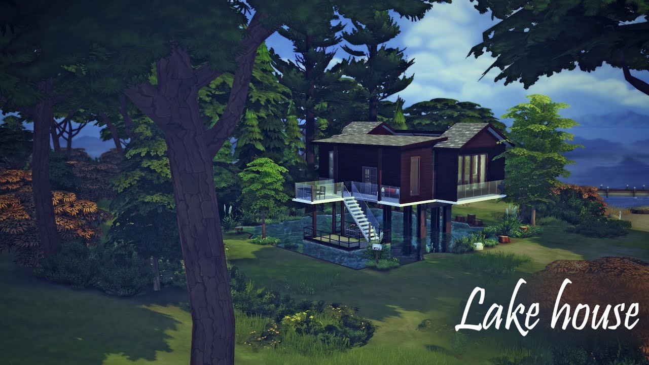 Lake House | The Sims 4 | Speed Build | - YouTube