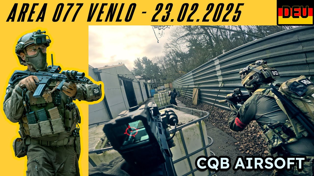 Schnelle Action und massig Hits | CQB Airsoft Area 077 Venlo | 23.02. ...