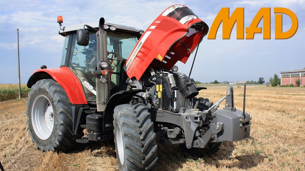 Massey Ferguson 6718 S Dyna-6: un 4 cilindri da 200 CV - YouTube