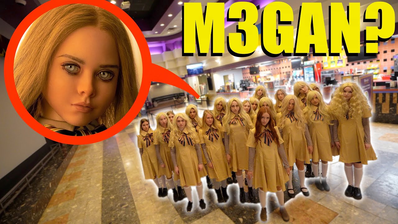 if you ever see 100 M3GAN's at haunted movie theater, GET OUT and RUN ...
