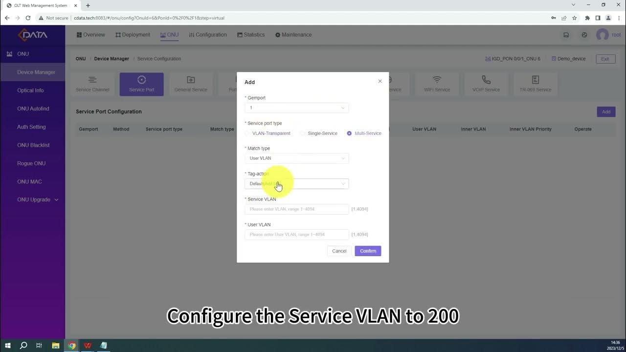 Efficiently configure and manage ONUs | C-Data OLT Web Tutorial - YouTube