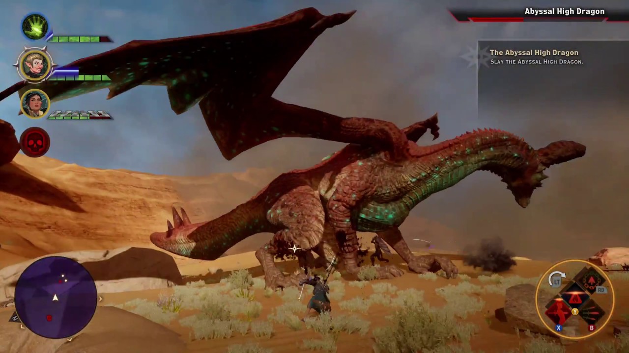 Dragon Age Inquisition Western Approach Dragon fight in nightmare with ...